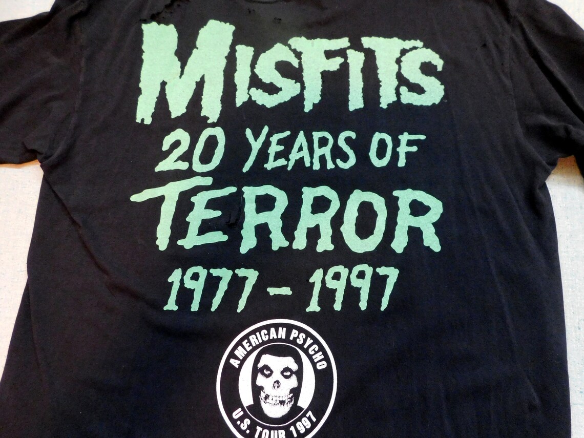 Vintage Misfits 20 Years of Terror 1977 1997 American Psycho - Etsy
