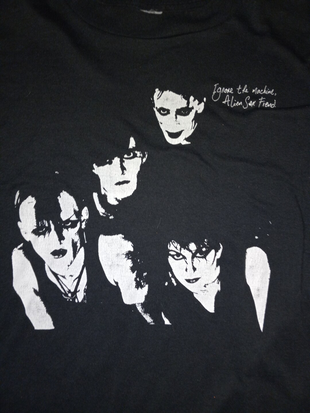 Vintage Alien Sex Fiend Ignore The Machine Black T Shirt Etsy