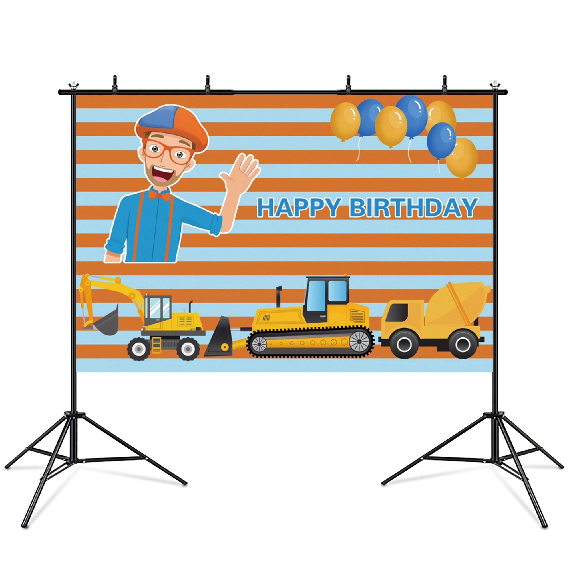 Blippi Backdrop for Kids Photo Background Cartoons Birthday | Etsy