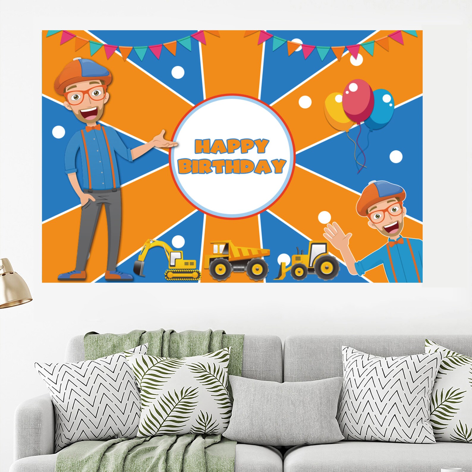 Custom Blippi Backdrop for Kidsphoto Backgroundcar Birthday | Etsy