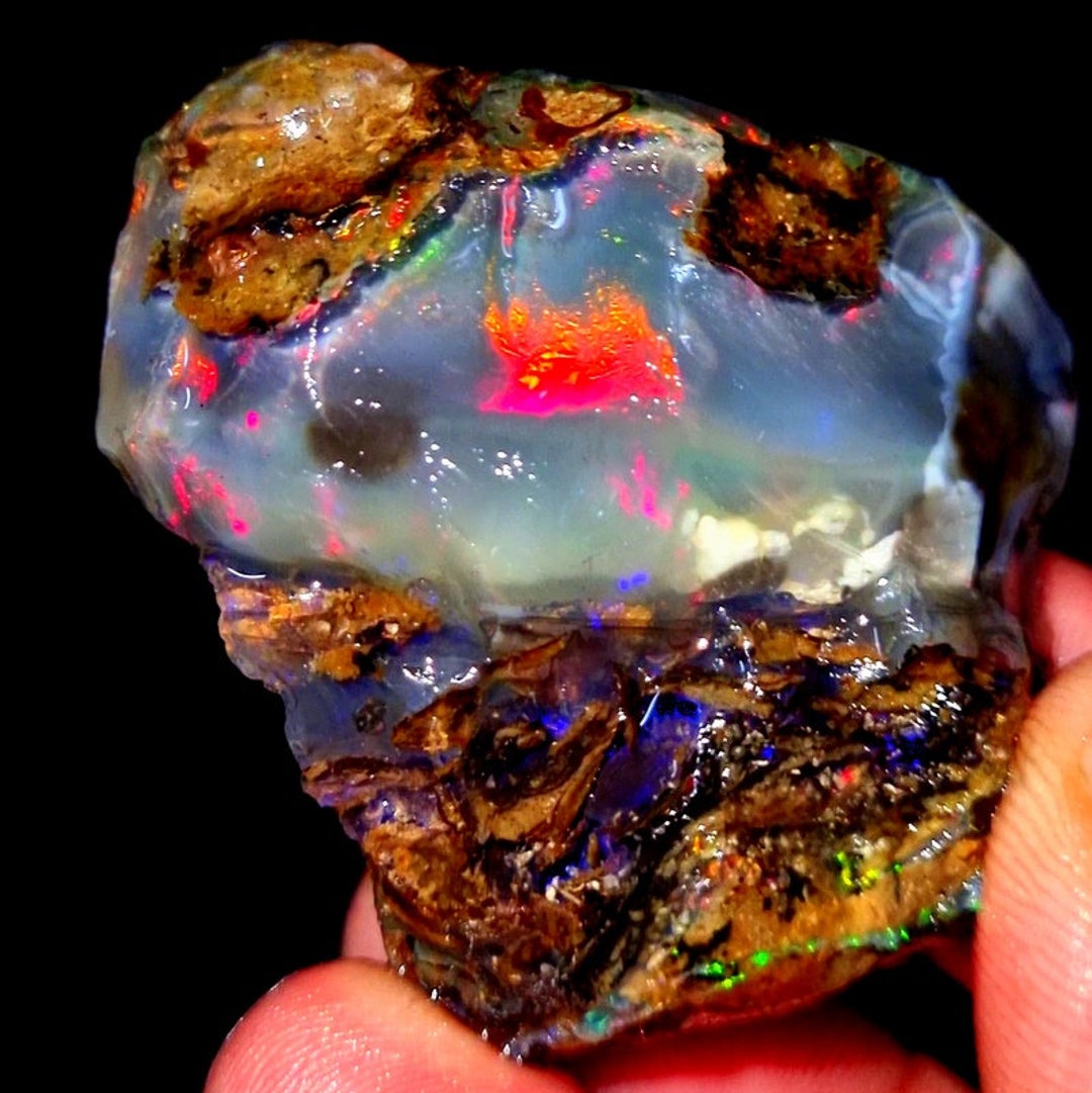 148 Carat Very Rare Natural Ethiopian Opal Rough, Raw Opal, Welo Fire ...