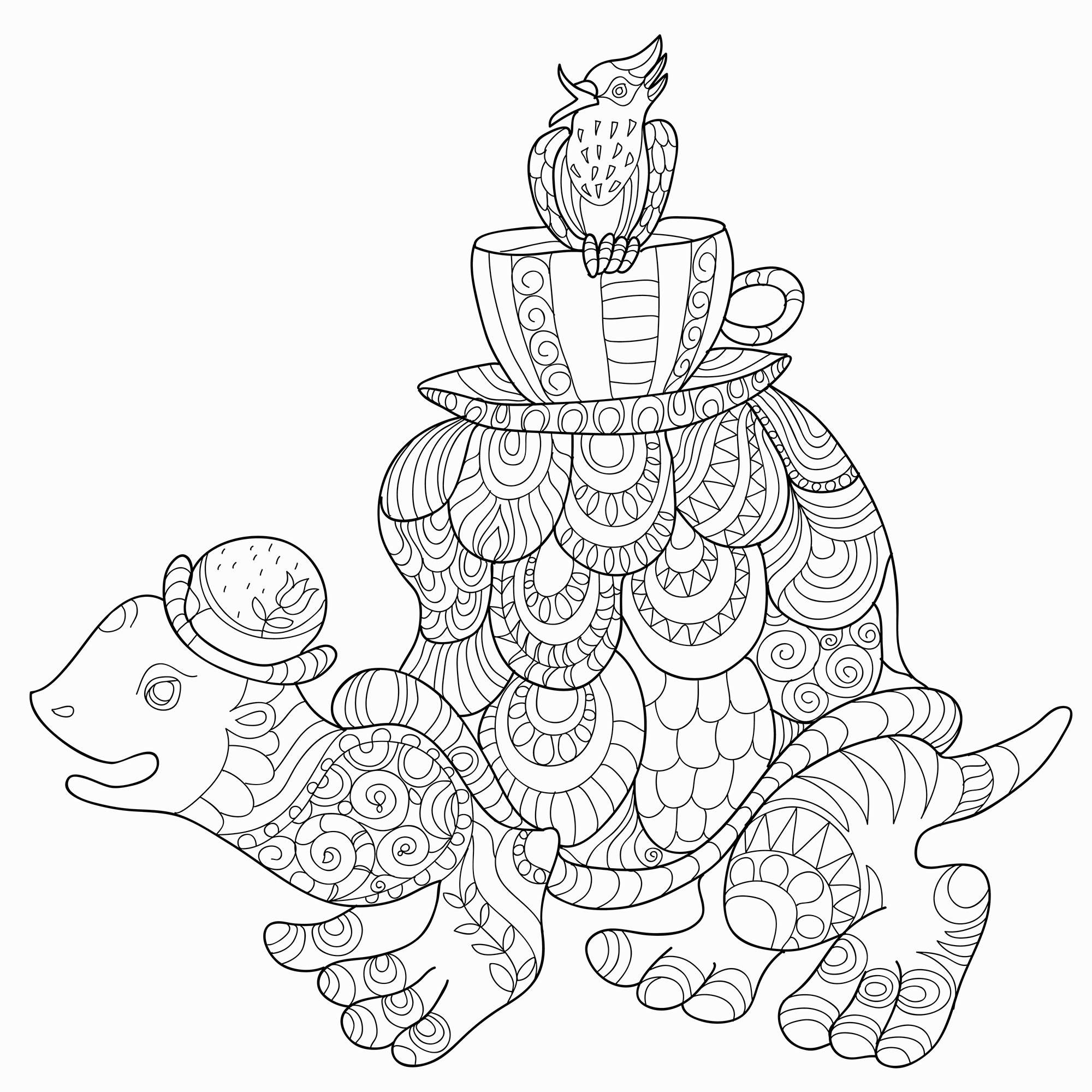 100 Coloring Pages for Grown Ups - Etsy