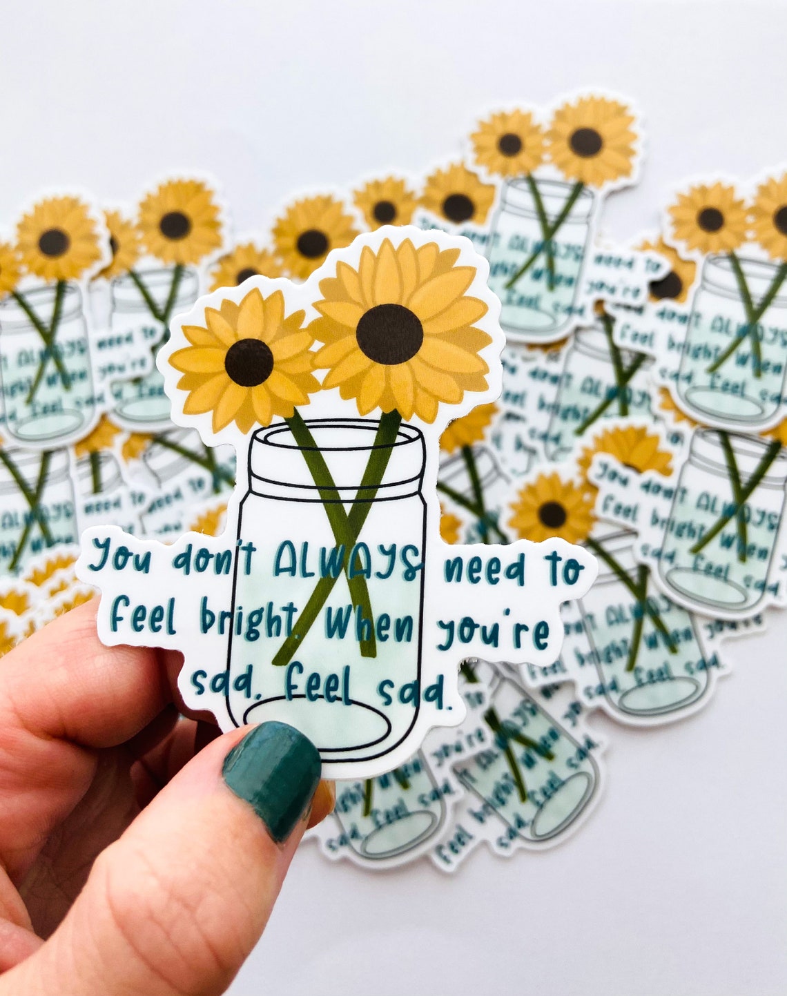 When you're sad Vinyl Glossy Sticker | Etsy