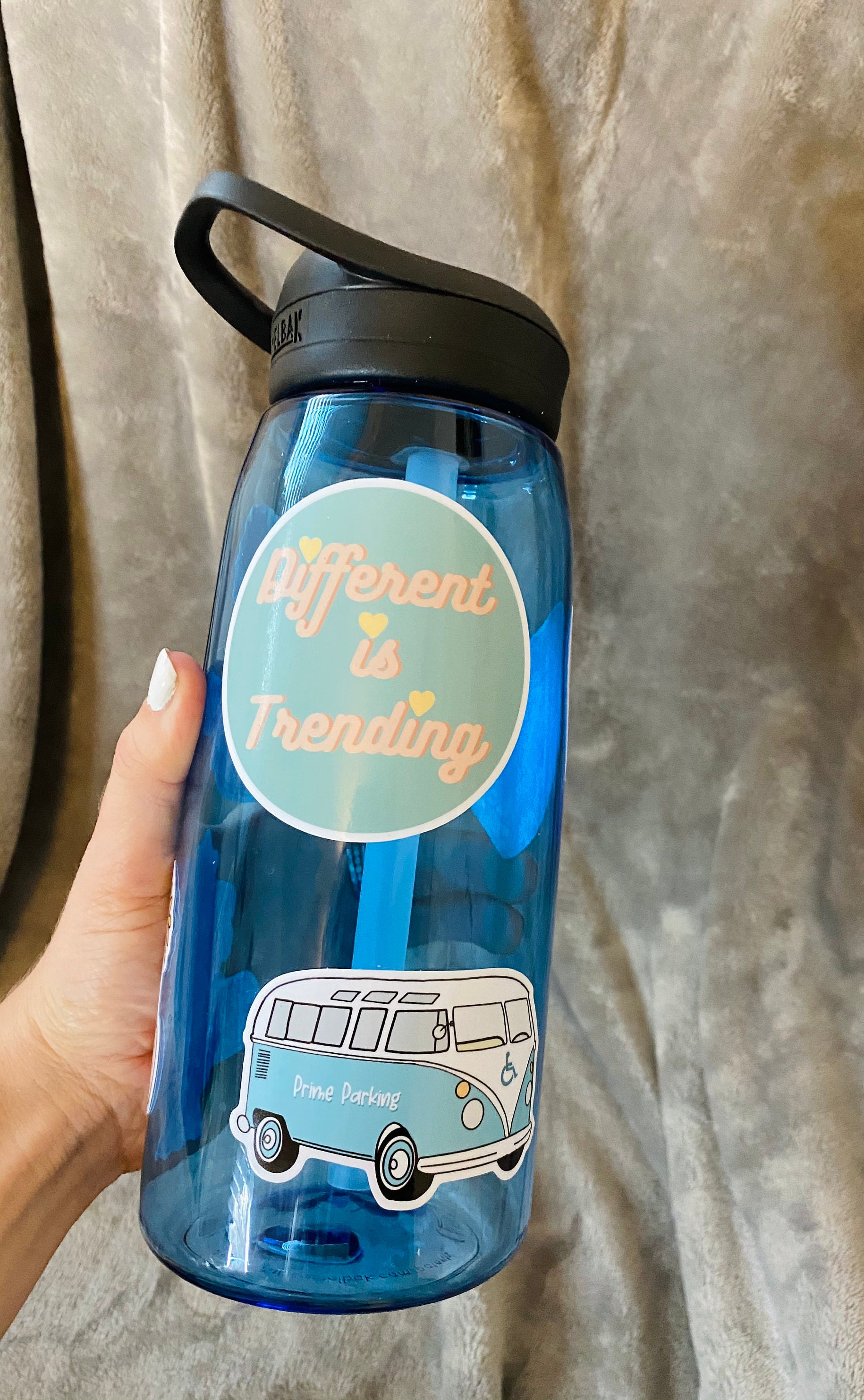 Disabled VW Bus Vinyl Glossy Sticker | Etsy