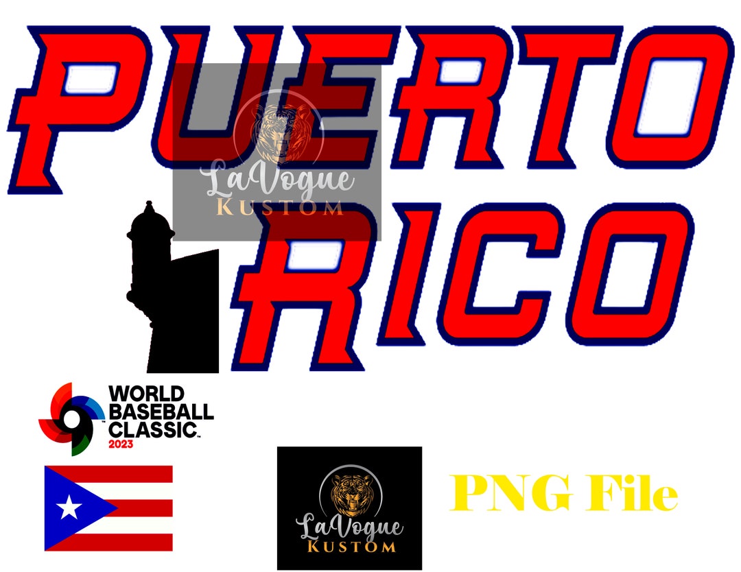 Puerto Rico World Baseball Classic 2023 Digital File PNG PR File ...