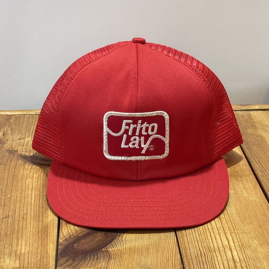 Vintage USA MADE Frito Lay Patch Uniform Trucker Hat Snapback 1990s Dad ...