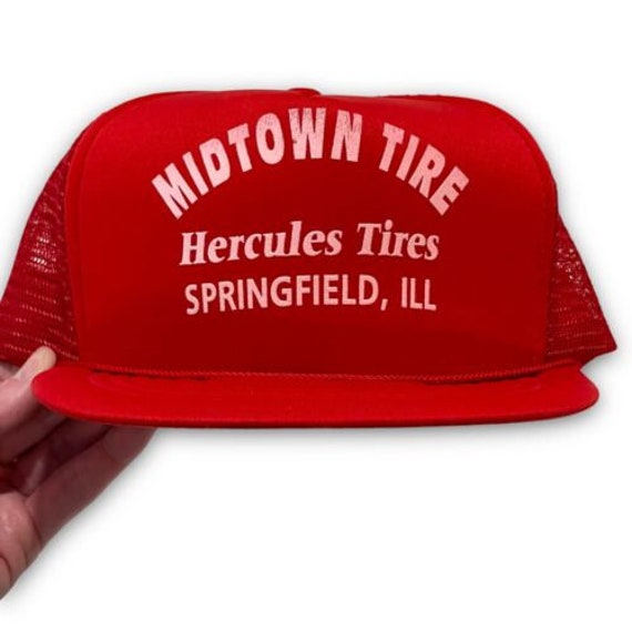 Vintage Midtown Tire Hercules Tires Snapback Hat Spri… - Gem