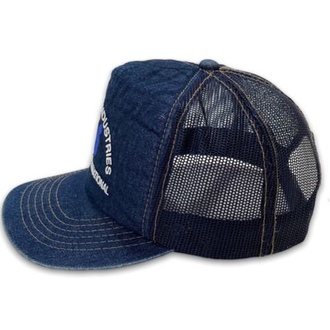 Vintage Rockwell Industries DTI Denim Snapback Trucker Hat Cap - Etsy