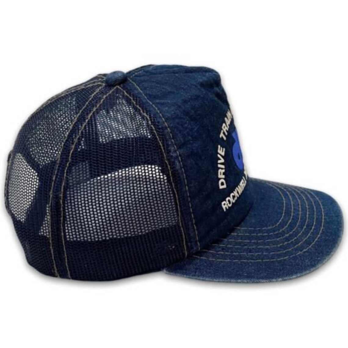 Vintage Rockwell Industries DTI Denim Snapback Trucker Hat Cap - Etsy