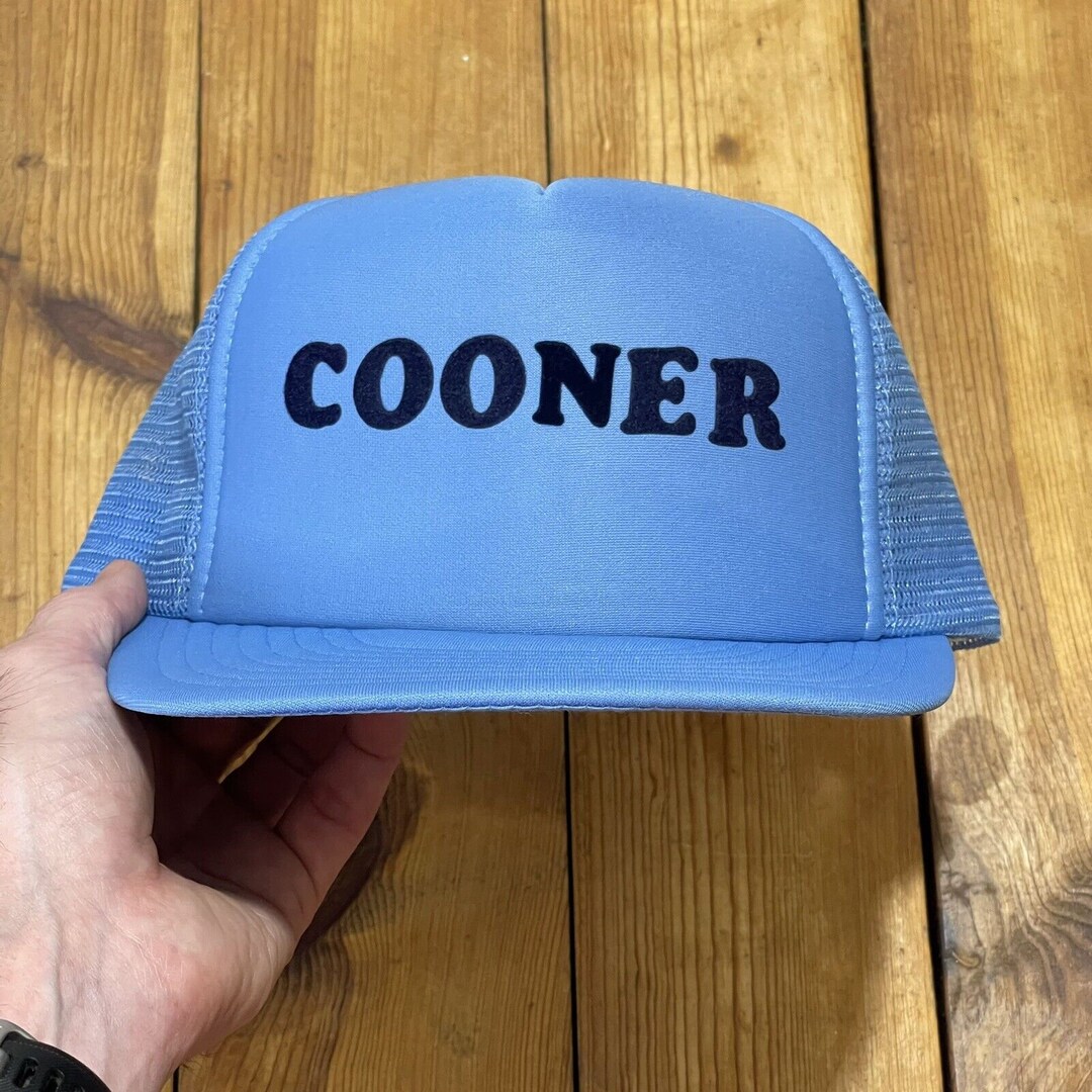 Vintage Snapback Trucker Hat Cooner Felt Letter 90s Mesh Back Cap - Etsy