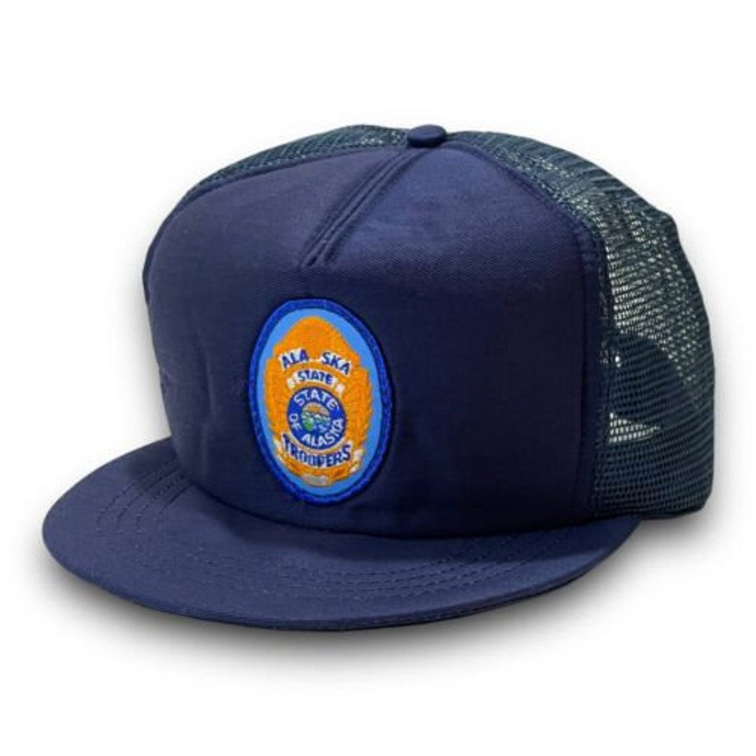 Alaska State Troopers Vintage Patch Snapback Trucker Hat 1980s USA Made ...