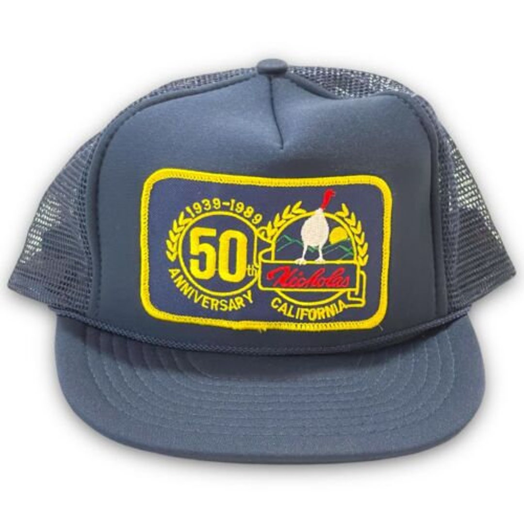 Nicholas Turkey Farm 50th Anniversary Vintage Snapback Hat 1980s ...