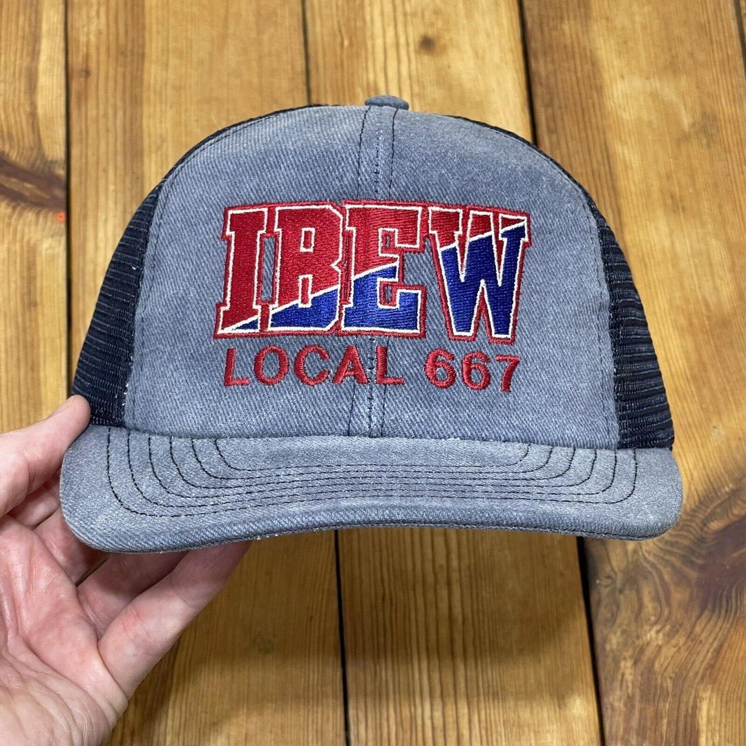 Vintage Denim Snapback Hat IBEW Local 667 Electrical Union Logo 90s USA ...