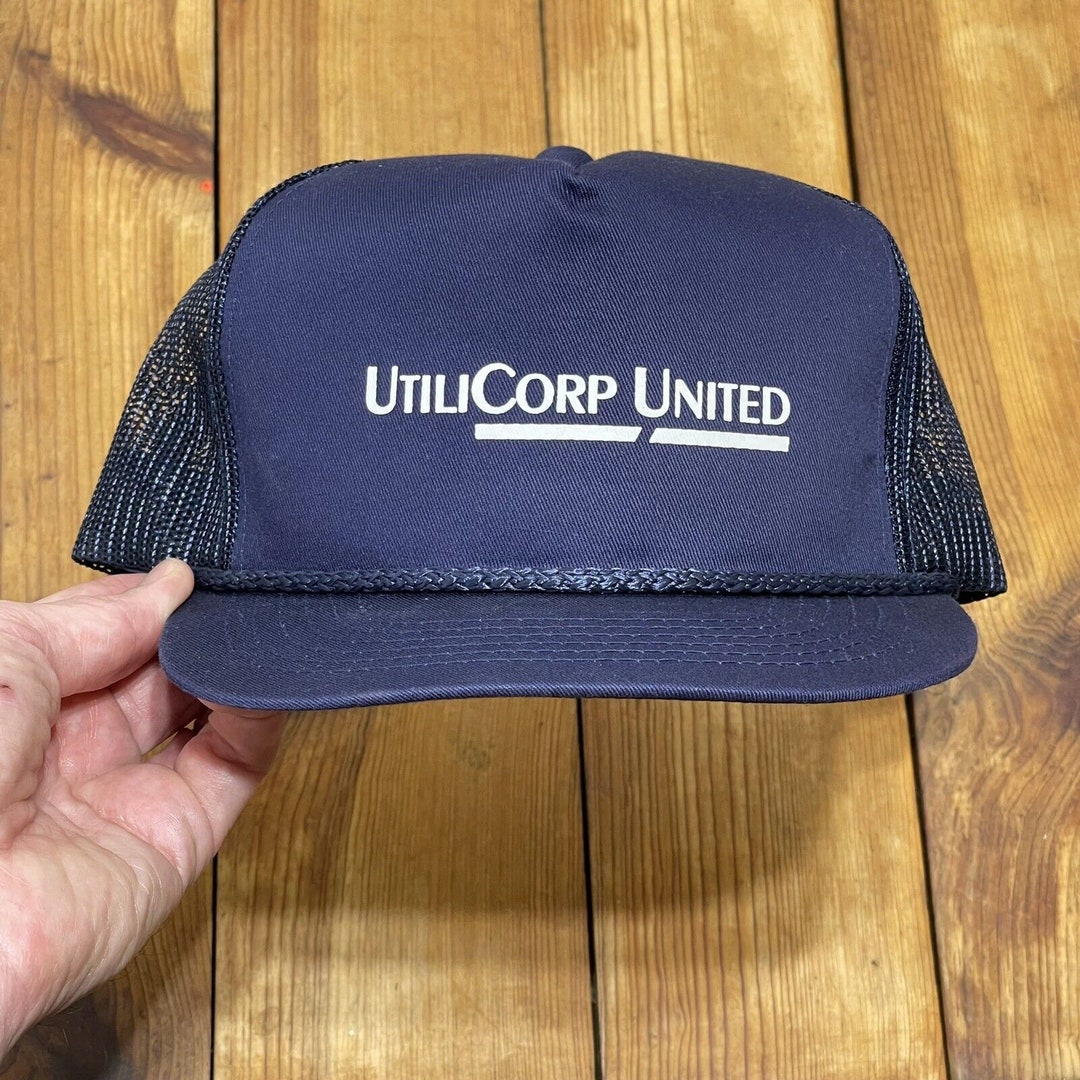 Vintage Snapback Trucker Hat Utilicorp United Logo Cap - Etsy