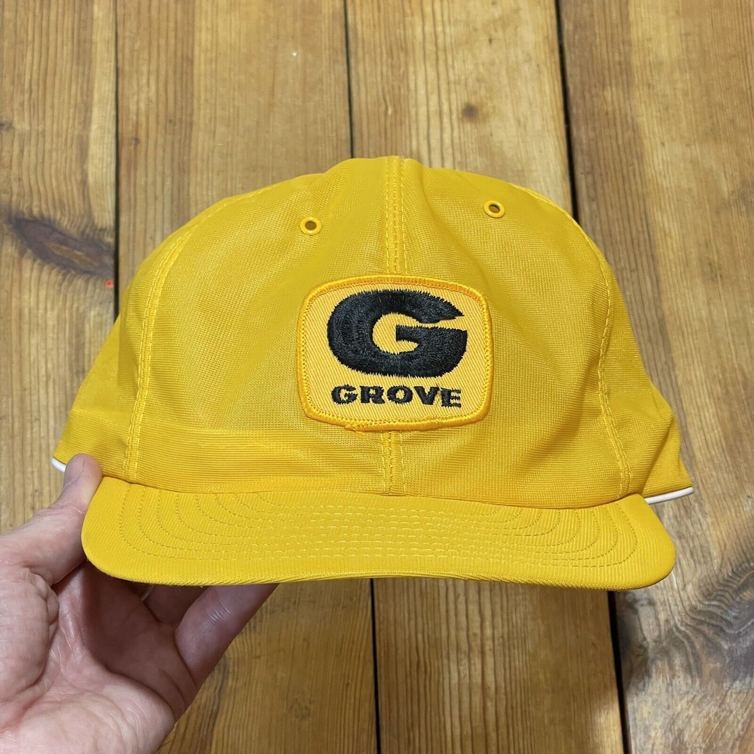 Vintage Snapback Trucker Hat Grove Logo Patch 1980s USA Made Cap - Etsy