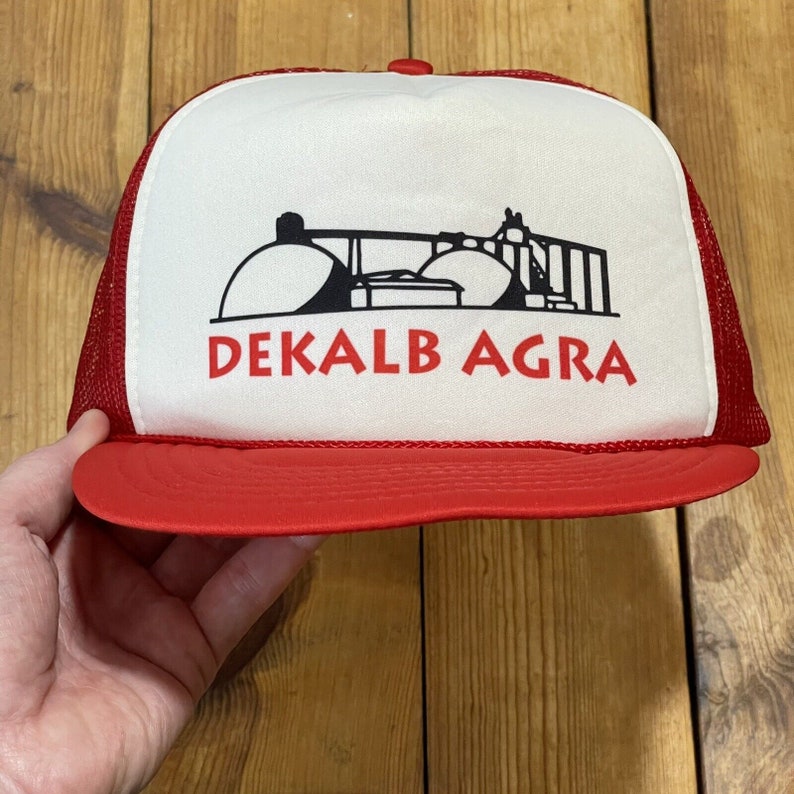 Vintage Snapback Trucker Hat Dekalb Agra Logo Mesh Back Cap - Etsy