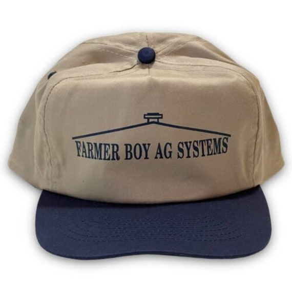Farm Boy AG Systems Vintage Snapback Hat 1990's Farme… - Gem