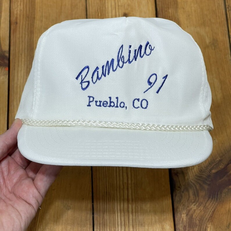 Vintage Trucker Hat Bambino 91 Pueblo Colorado Script Strapback Cap - Etsy