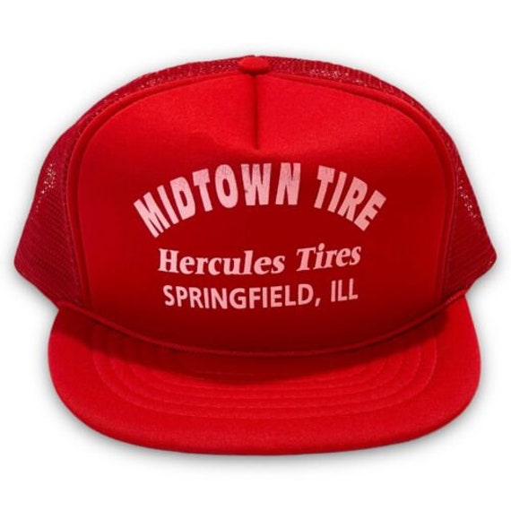 Vintage Midtown Tire Hercules Tires Snapback Hat Spri… - Gem