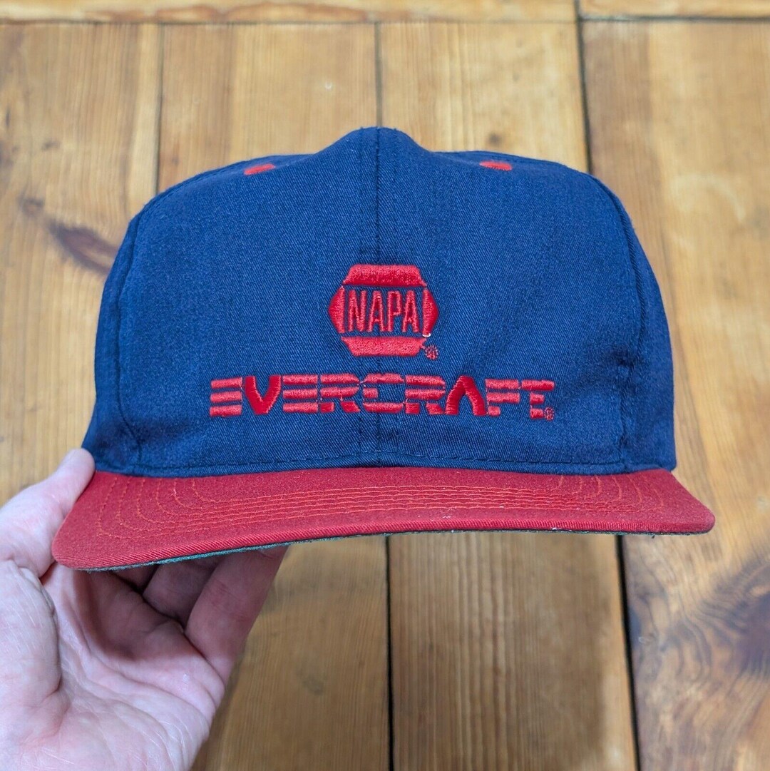 Vintage Snapback Hat NAPA Evercraft Tools 1990s NAPA Auto Parts Dad Cap ...