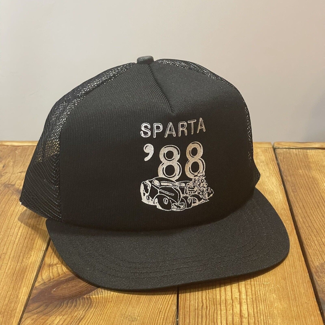 Vintage USA Made Sparta 88 Hot Rod Trucker Graphic Hat 1980s Snapback ...