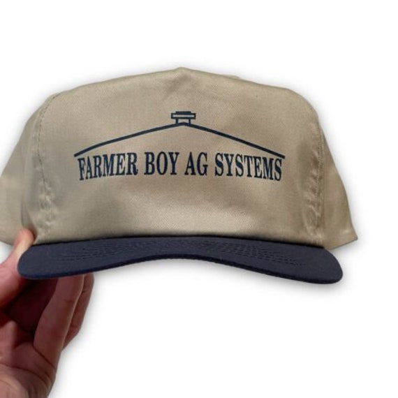 Farm Boy AG Systems Vintage Snapback Hat 1990's Farme… - Gem