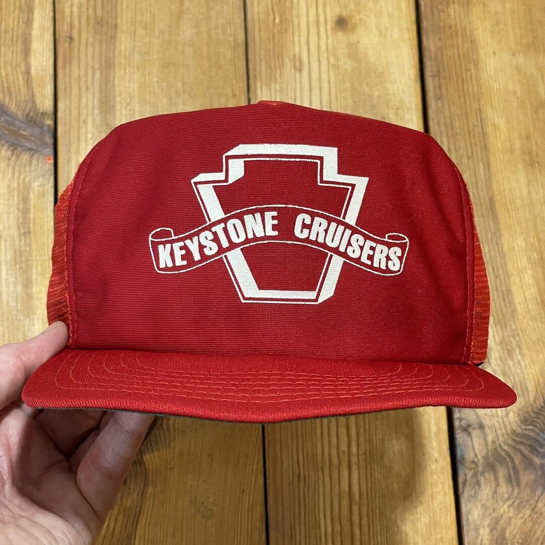 Vintage Trucker Hat Snapback Keystone Cruisers Graphic Logo 80s Cap USA ...