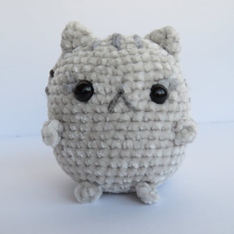 Crochet Velvet Cat Plushie Stuffed Cat Toy Crochet Velvet - Etsy
