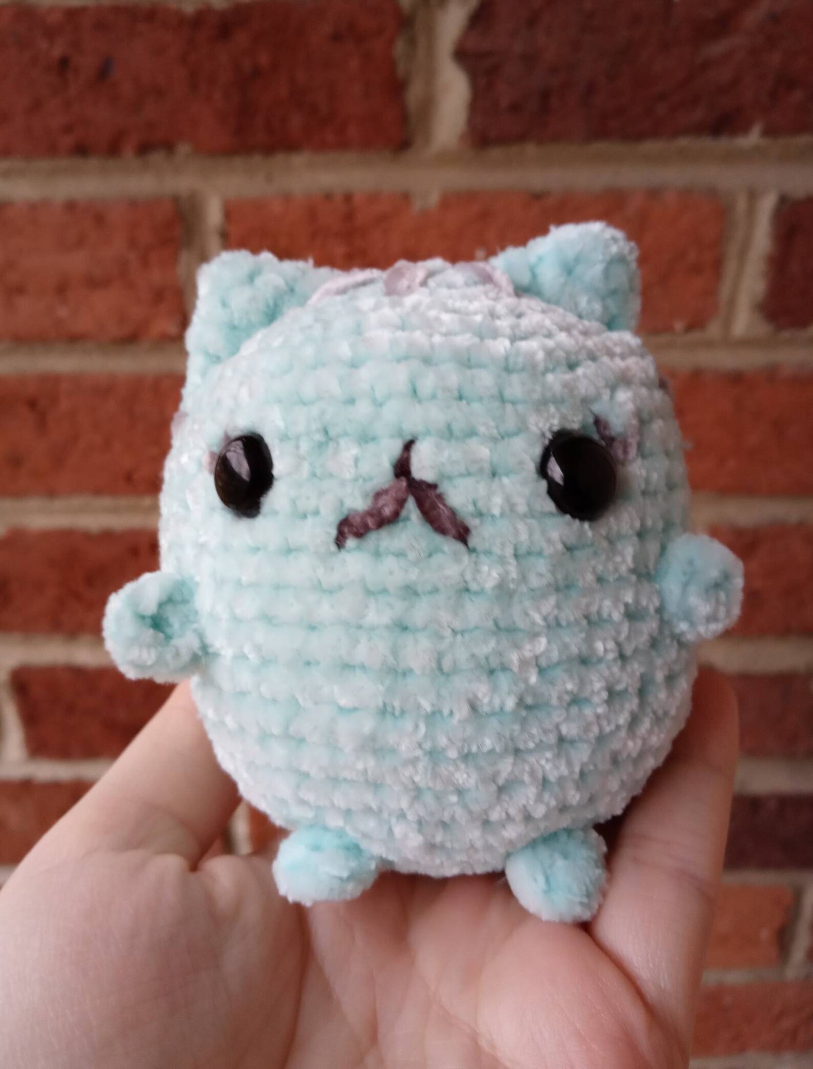 Crochet Velvet Cat Plushie Stuffed Cat Toy Crochet Velvet - Etsy