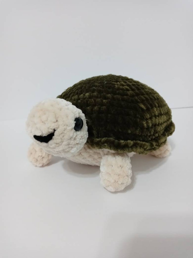 Cute Chubby Turtle Plushie Crochet Velvet Turtle Plushie - Etsy