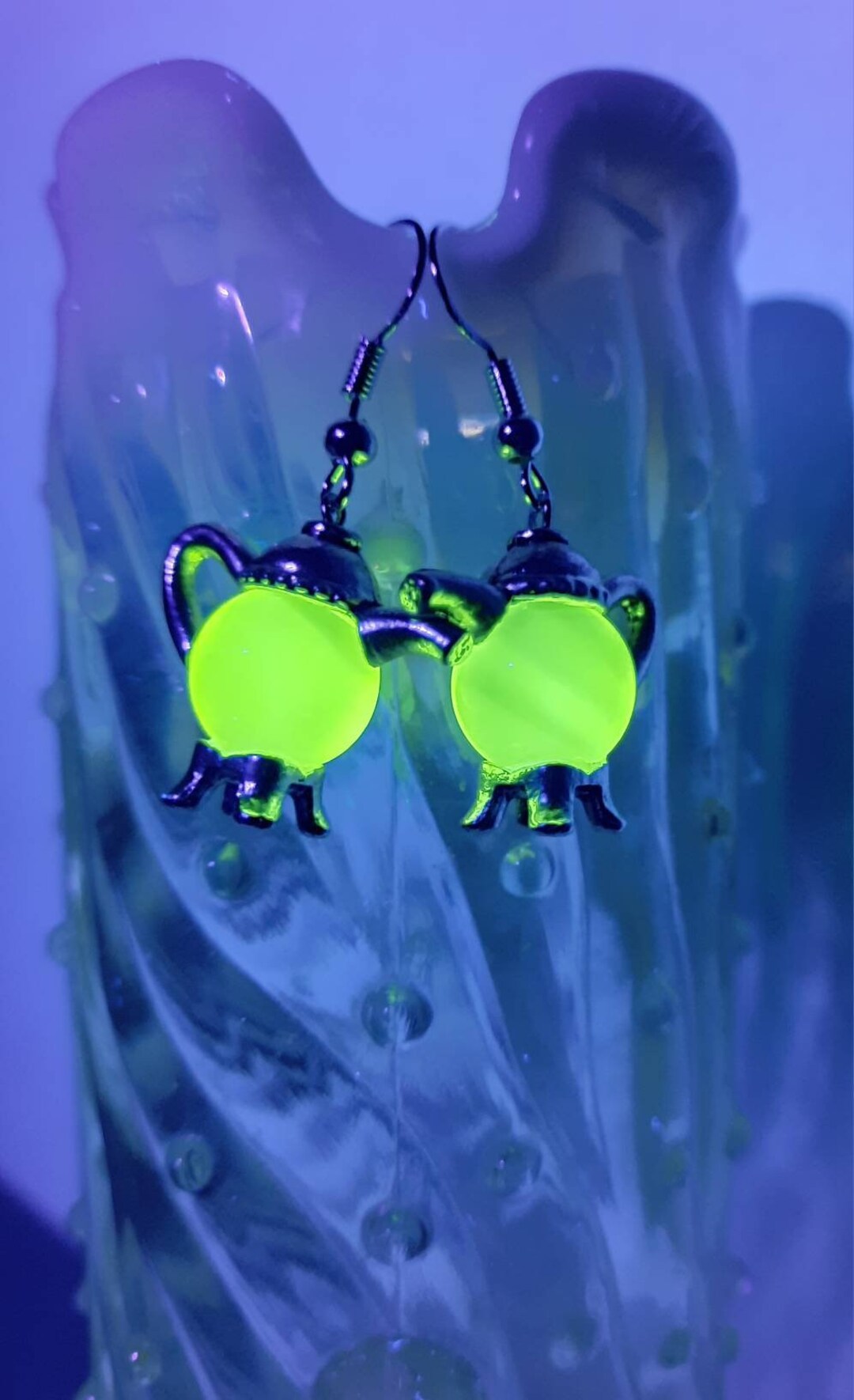 Uranium Glass Tea Pot - Etsy