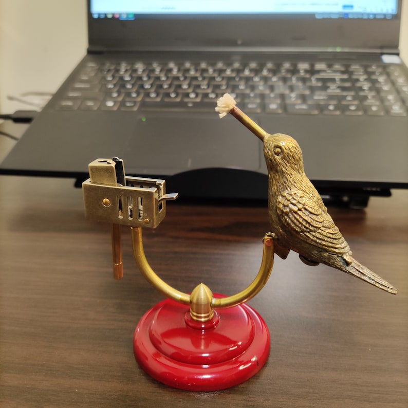 Retro Brass Desktop Bird Kerosene Lighter - Etsy