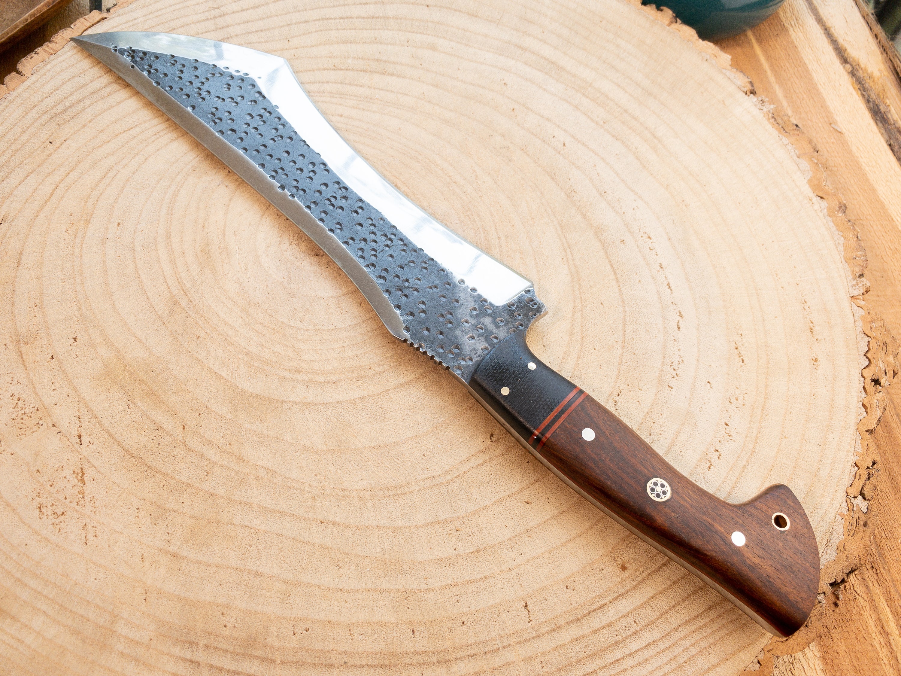 Hunting / Bowie / Machete Knife in 1085 Steel Rosewood - Etsy