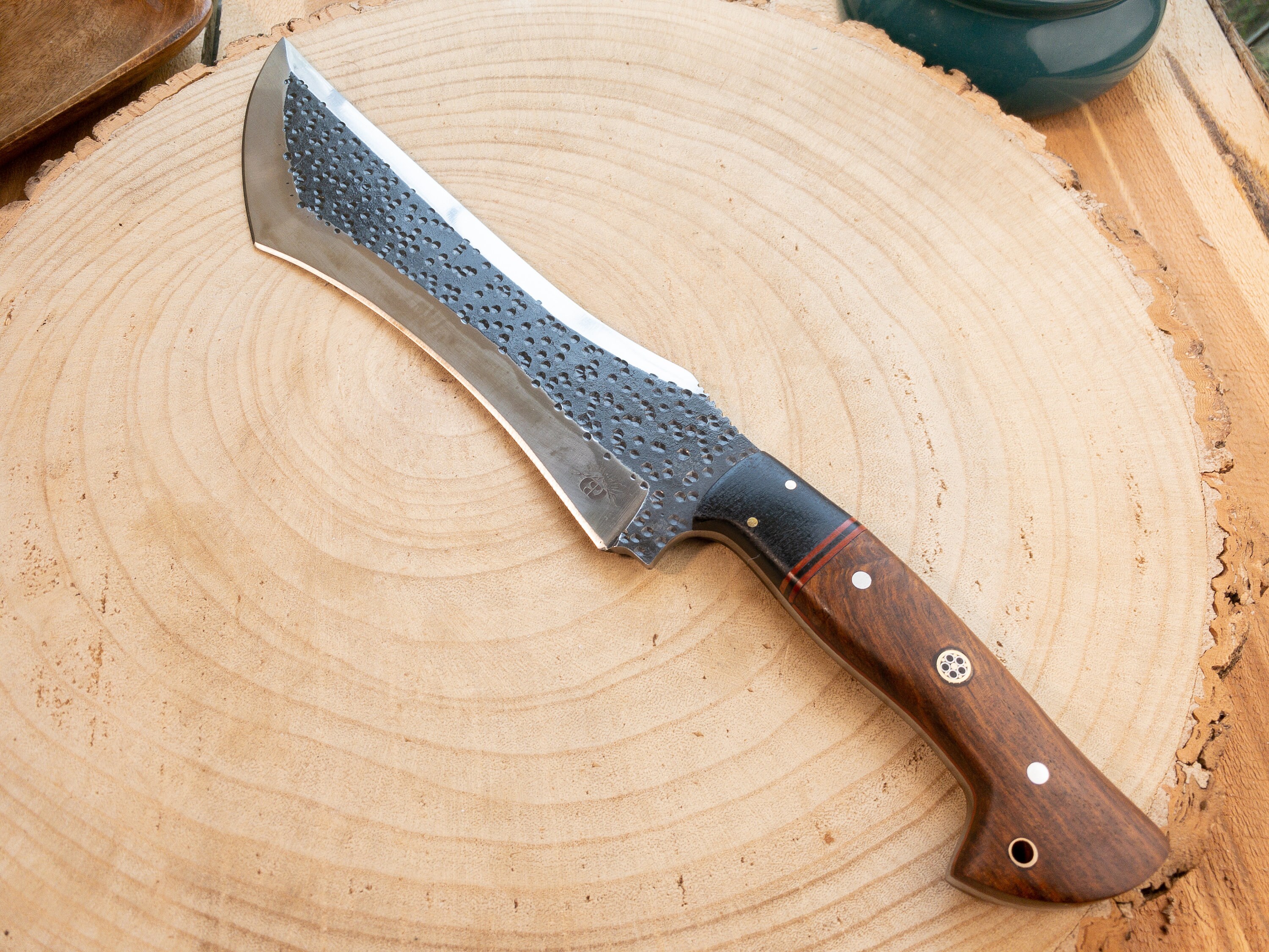 Hunting / Bowie / Machete Knife in 1085 Steel Rosewood - Etsy
