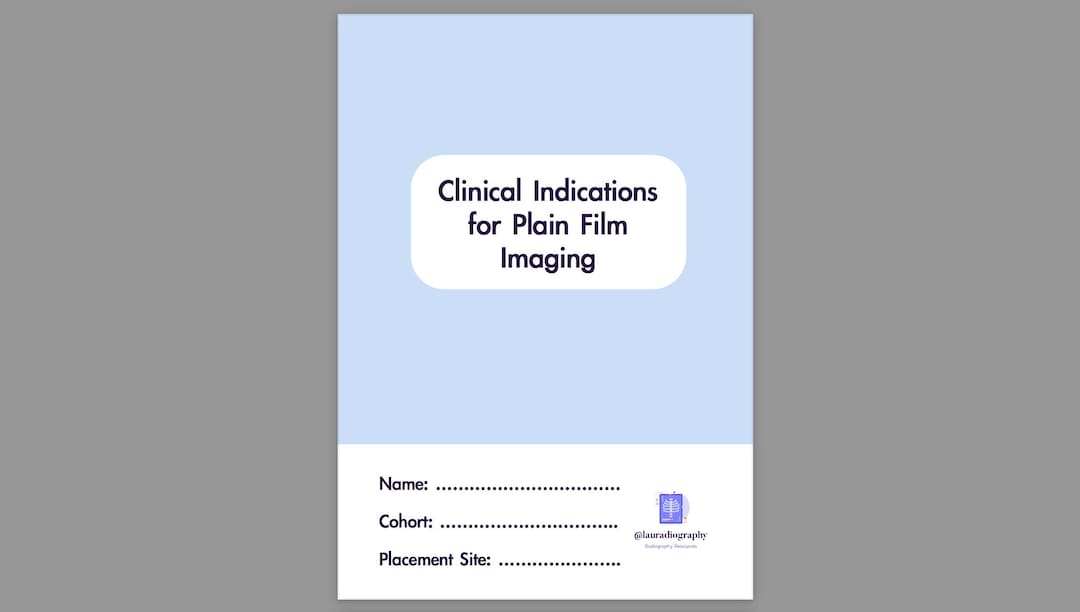 Radiography Clinical Indications Digital Flashcards - NEW VERSION - Etsy