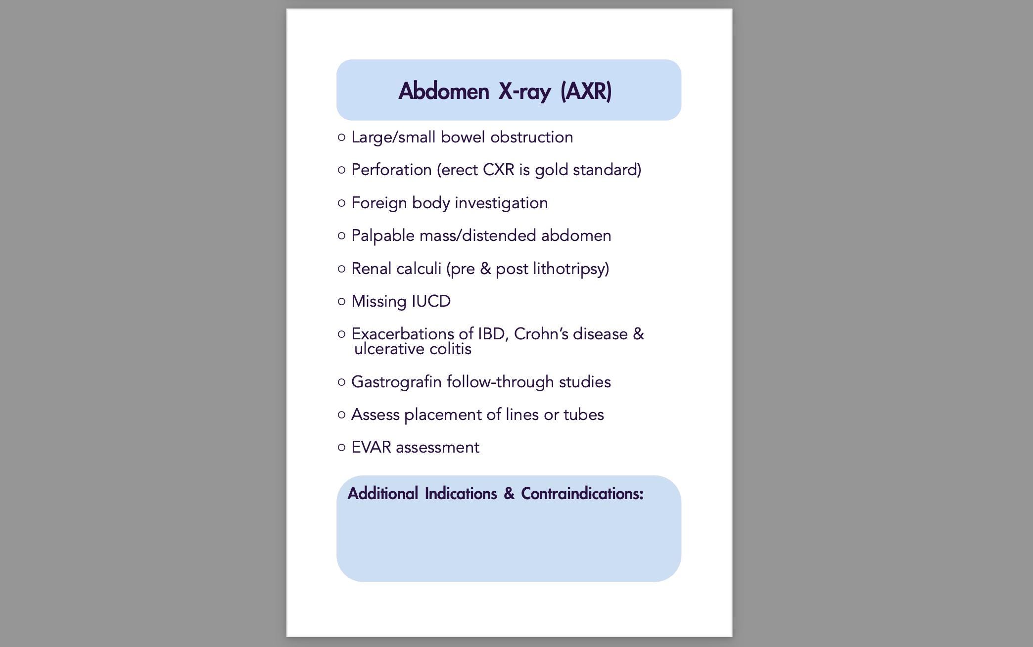 Radiography Clinical Indications Digital Flashcards - NEW VERSION - Etsy