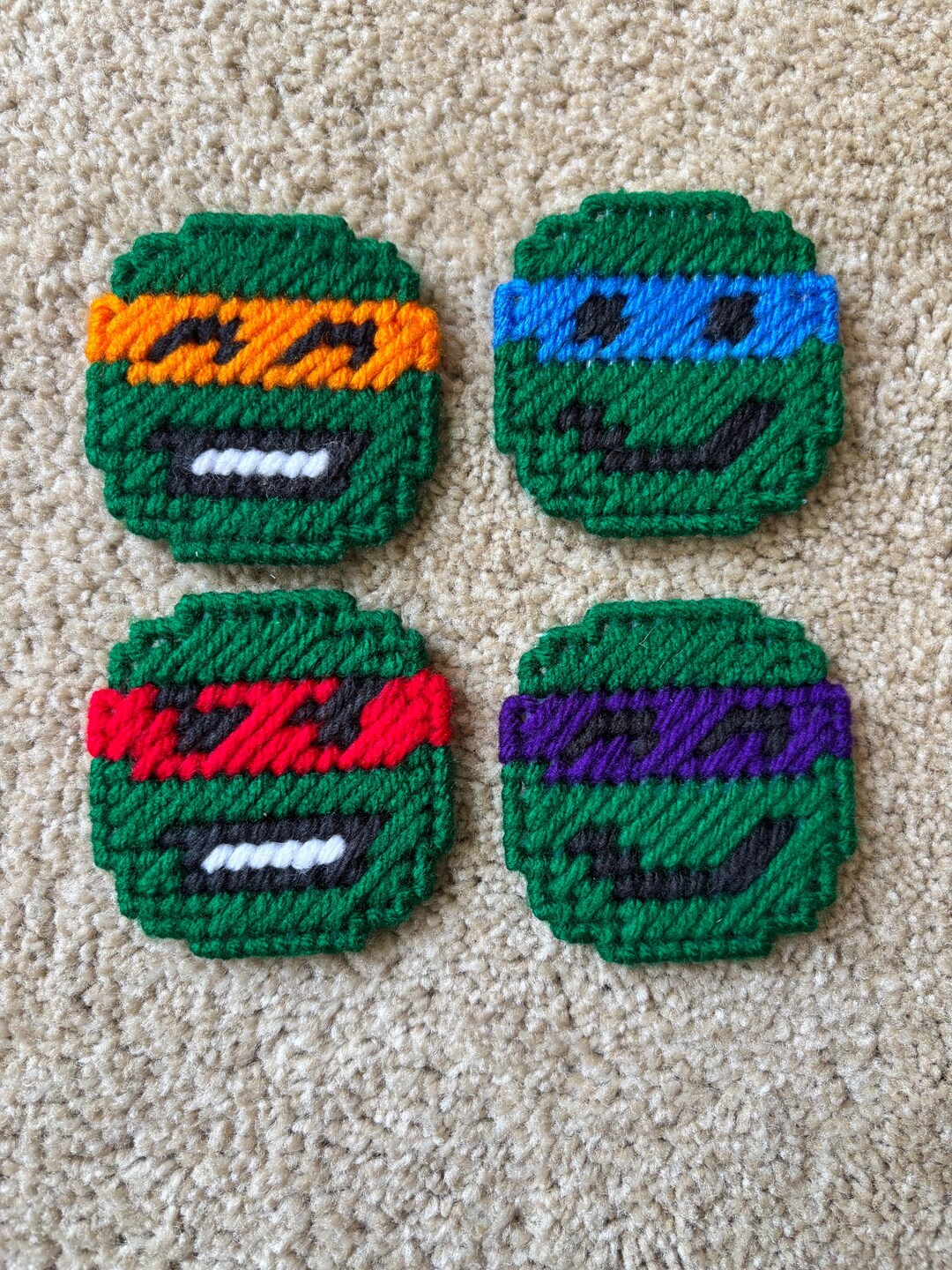 Teenage Mutant Ninja Turtle Kitchen Magnets, Needlepoint Plastic Canvas ...