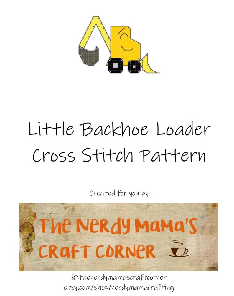 Construction Truck Cross Stitch Patterns, Nursery Cross Stitch, Nursery ...