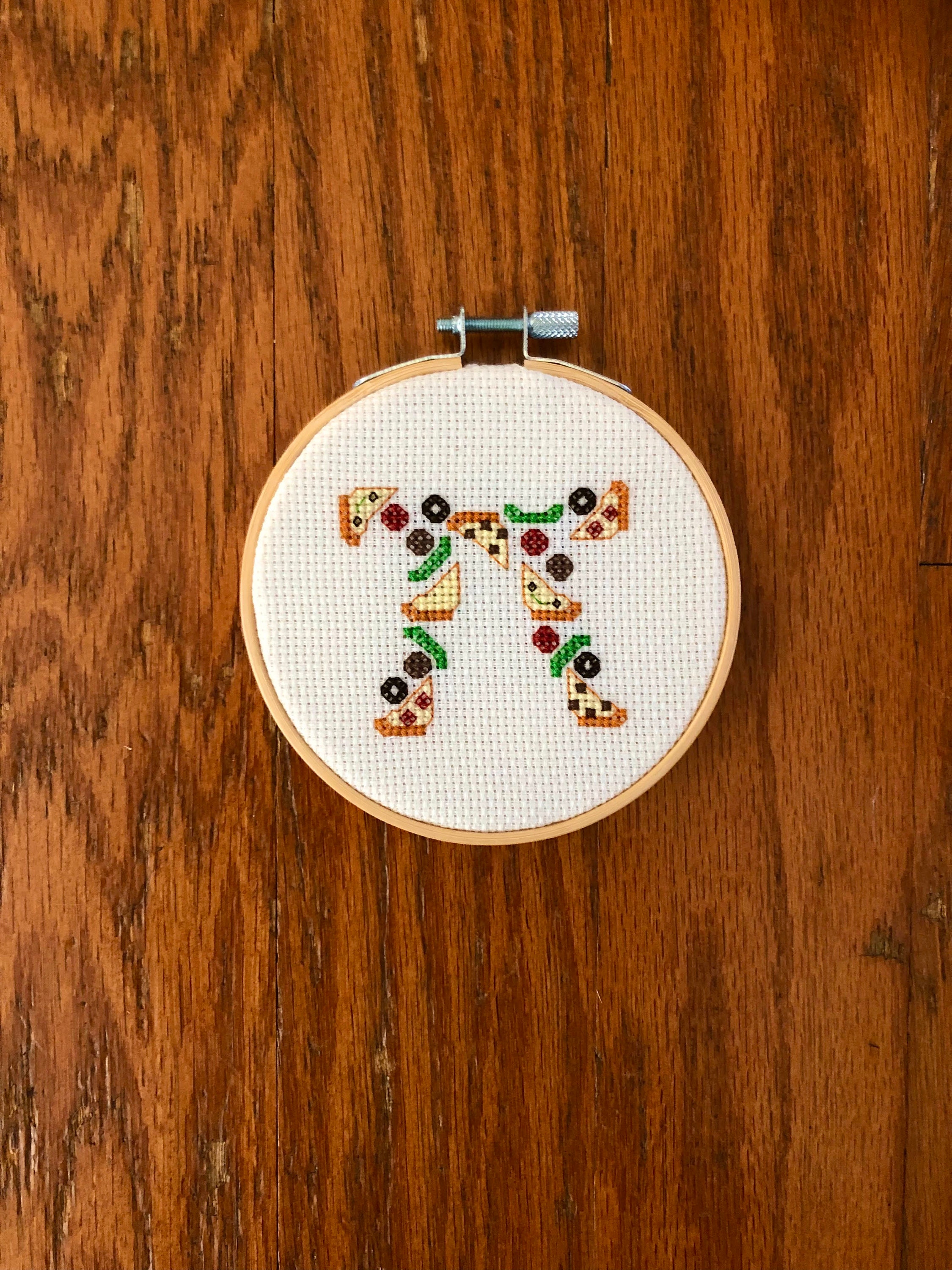 Pizza Pi Cross Stitch PDF Pattern, Counted Cross Stitch Pattern, Pi Day ...