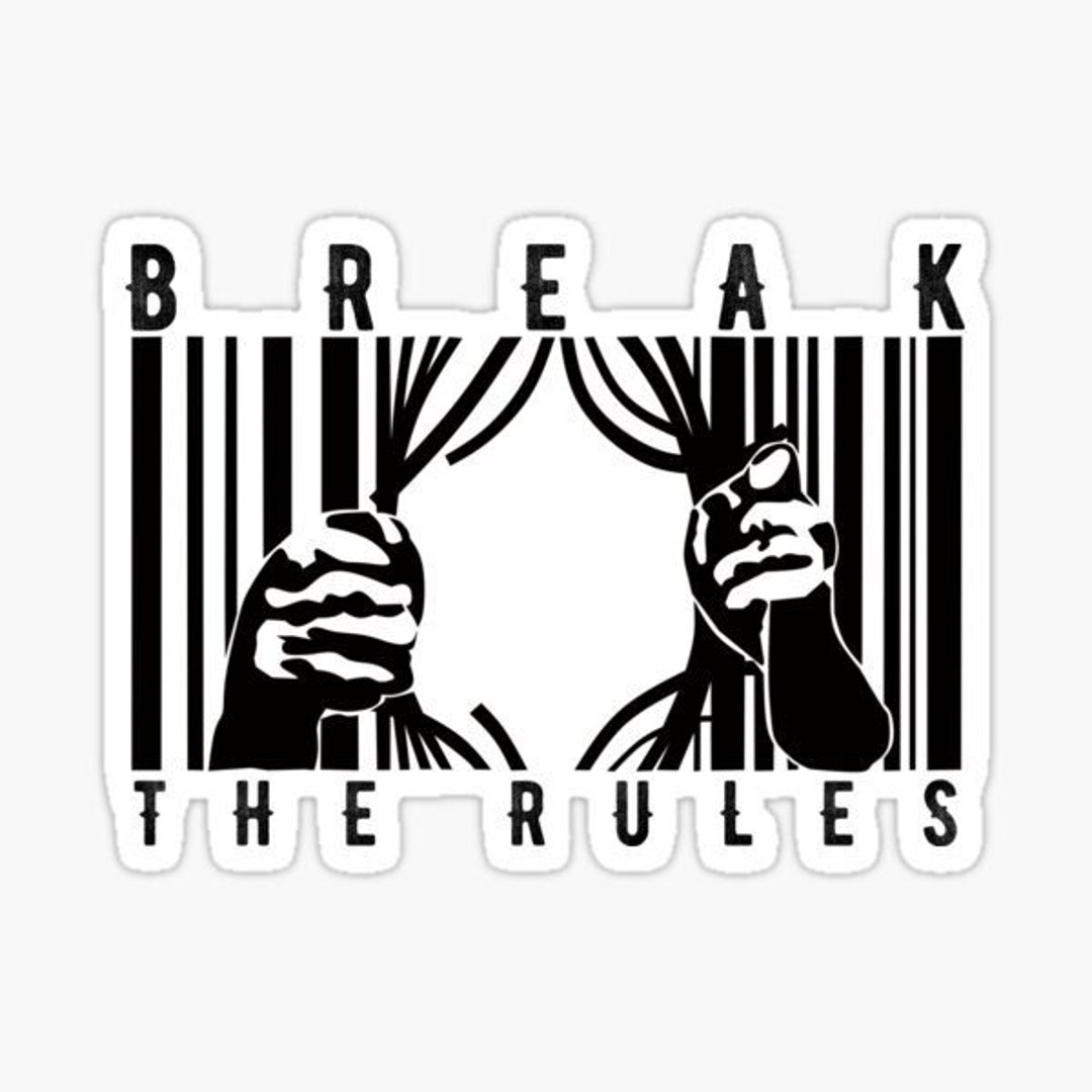 Break the Rules SVG Files - Etsy