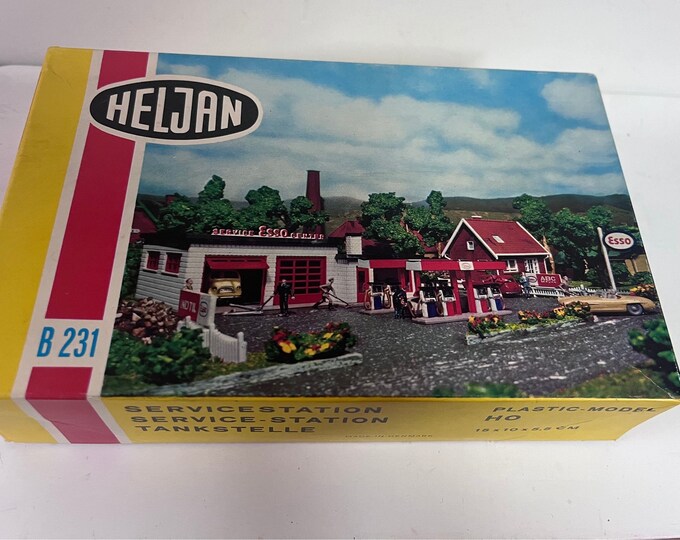 Heljan HO Scale - Service Station Building Kit - Etsy