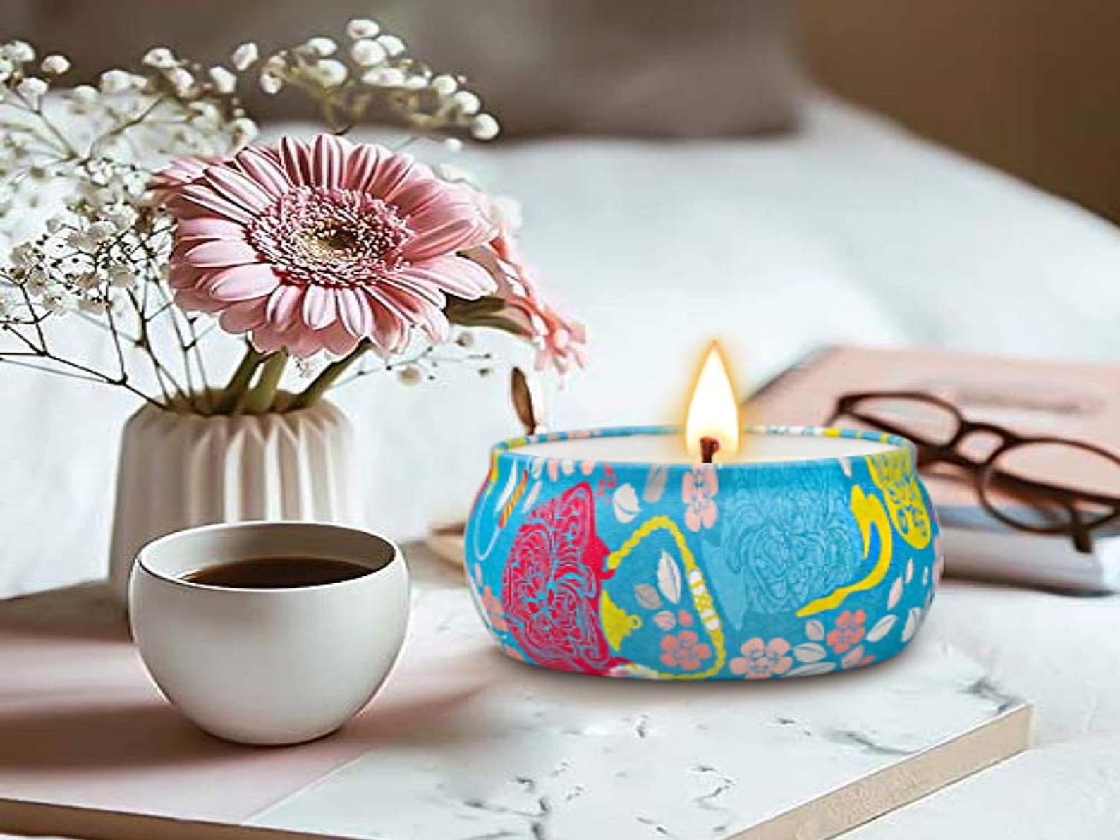 Velas perfumadas velas decorativas 4 5.65Oz cera de soja | Etsy