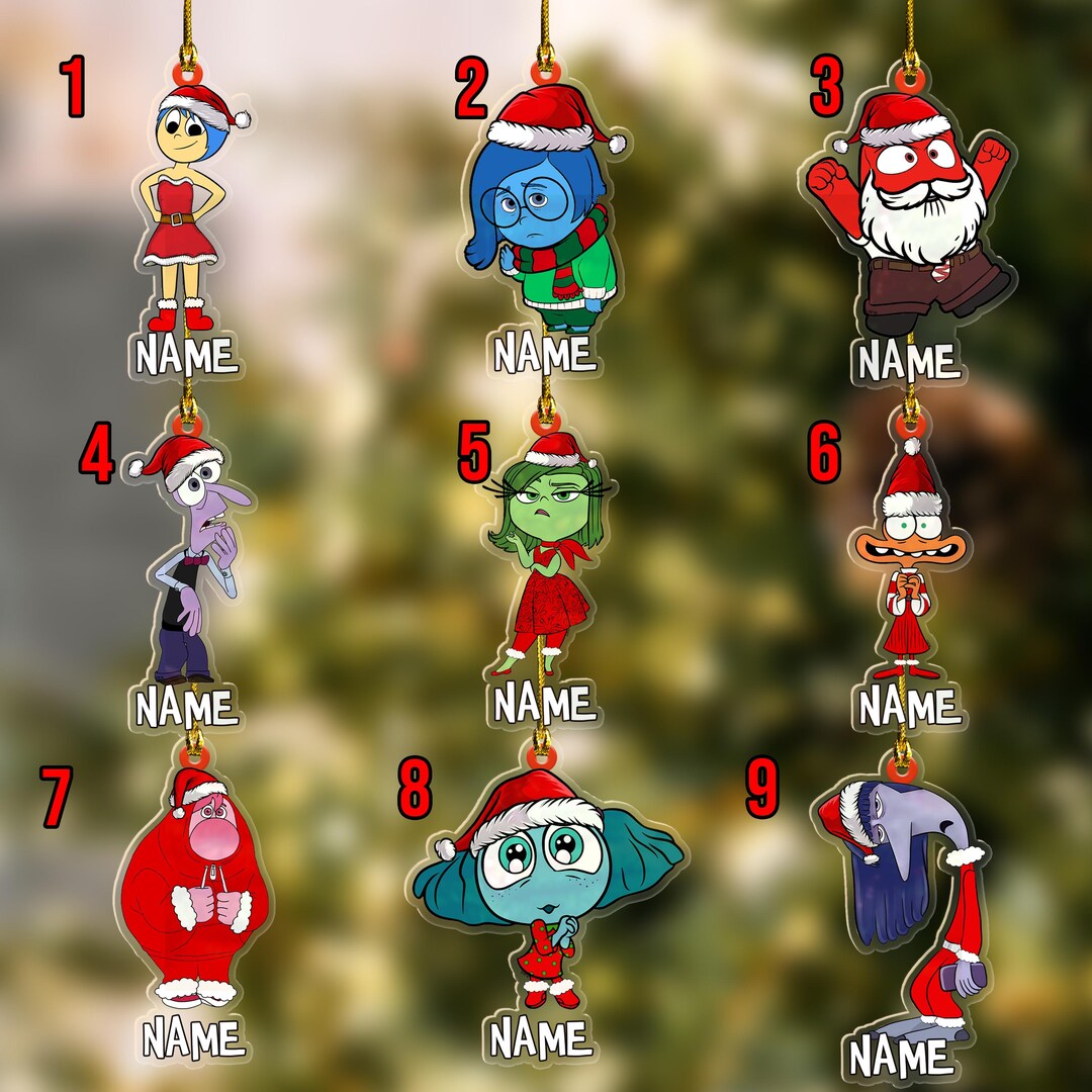 Personalized Disney Inside Out Christmas Ornament,it's Okay to Feel All ...