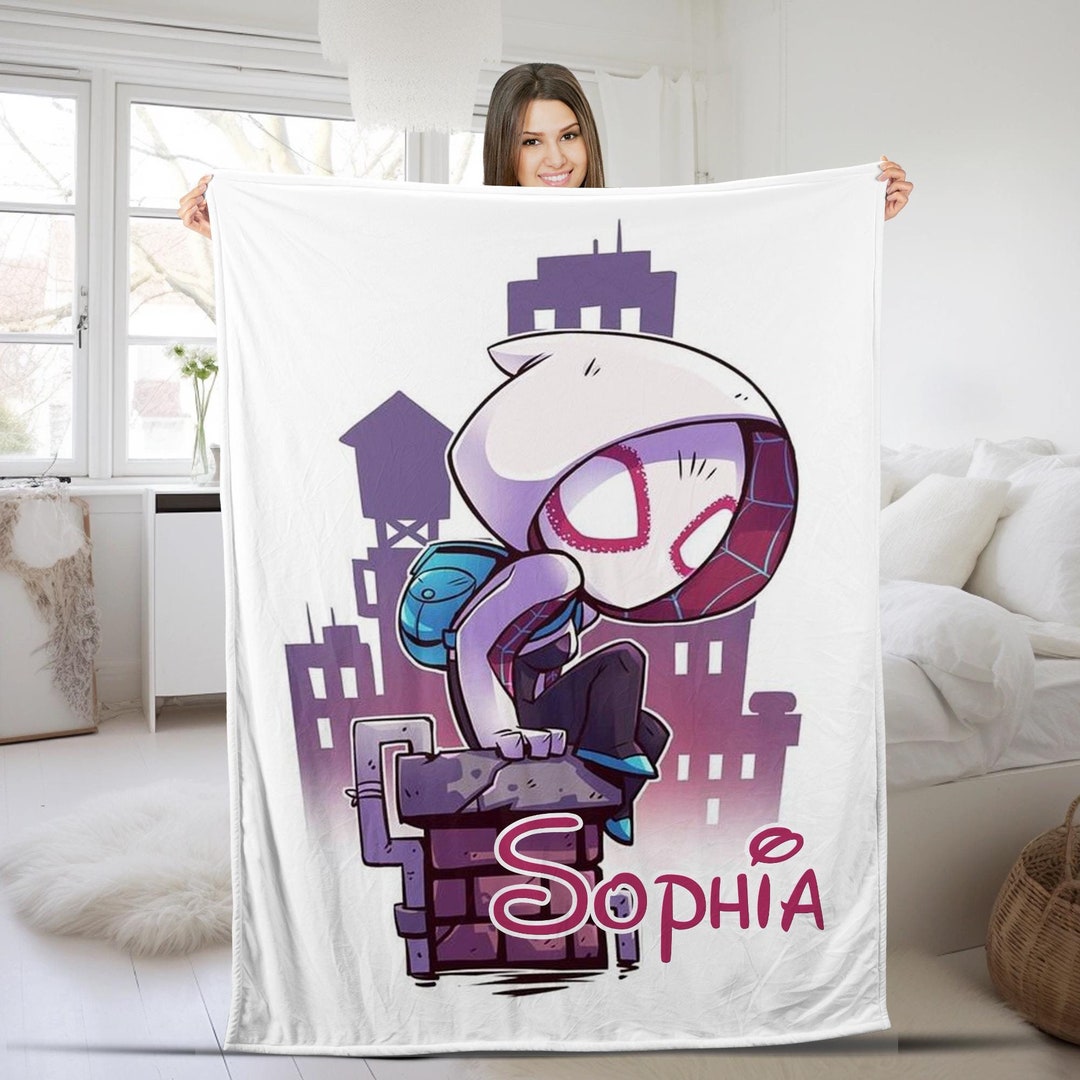 Personalized Name Blanket, Spider Gwen and His Amazing Friends Blanket ...