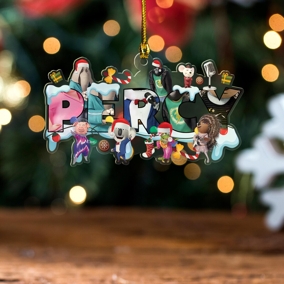 Personalized Sing Pig Movie Ornament, Sing Pig Characters Ornament ...
