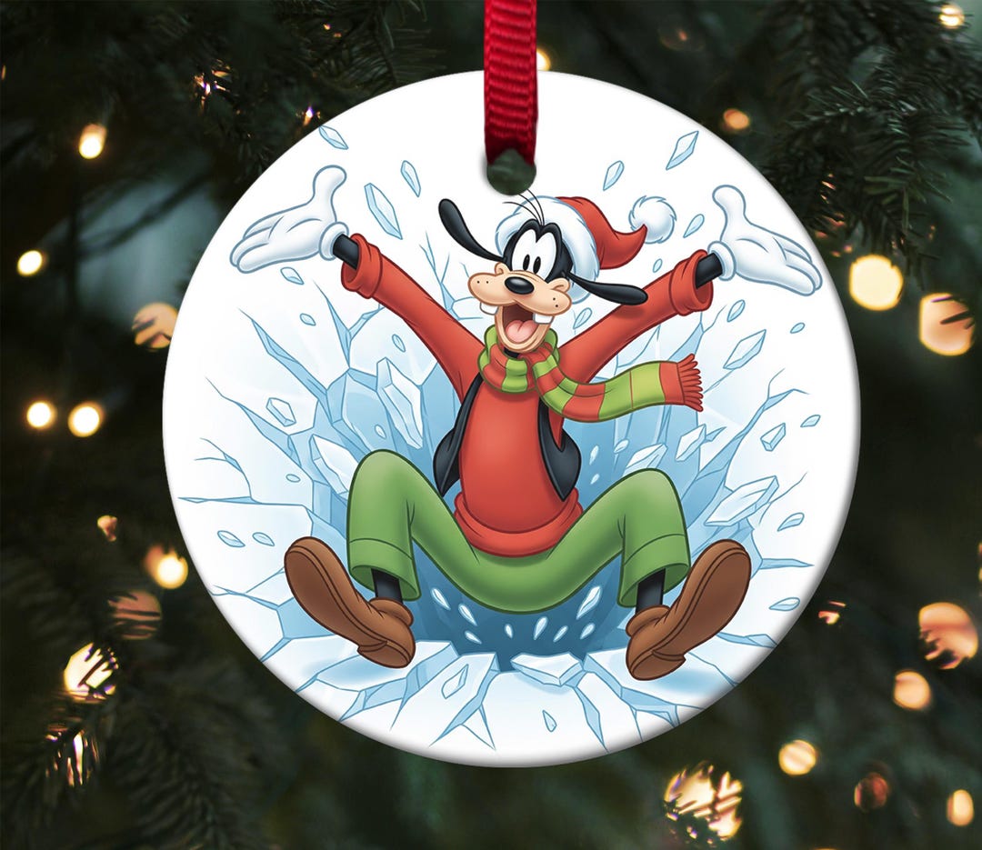 Christmas Disney Goofy Ornament, Christmas Tree Ornament, Disneyland ...