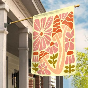 Flower Market Garden Flag, Botanical Matisse Yard Decor, Boho Spring ...