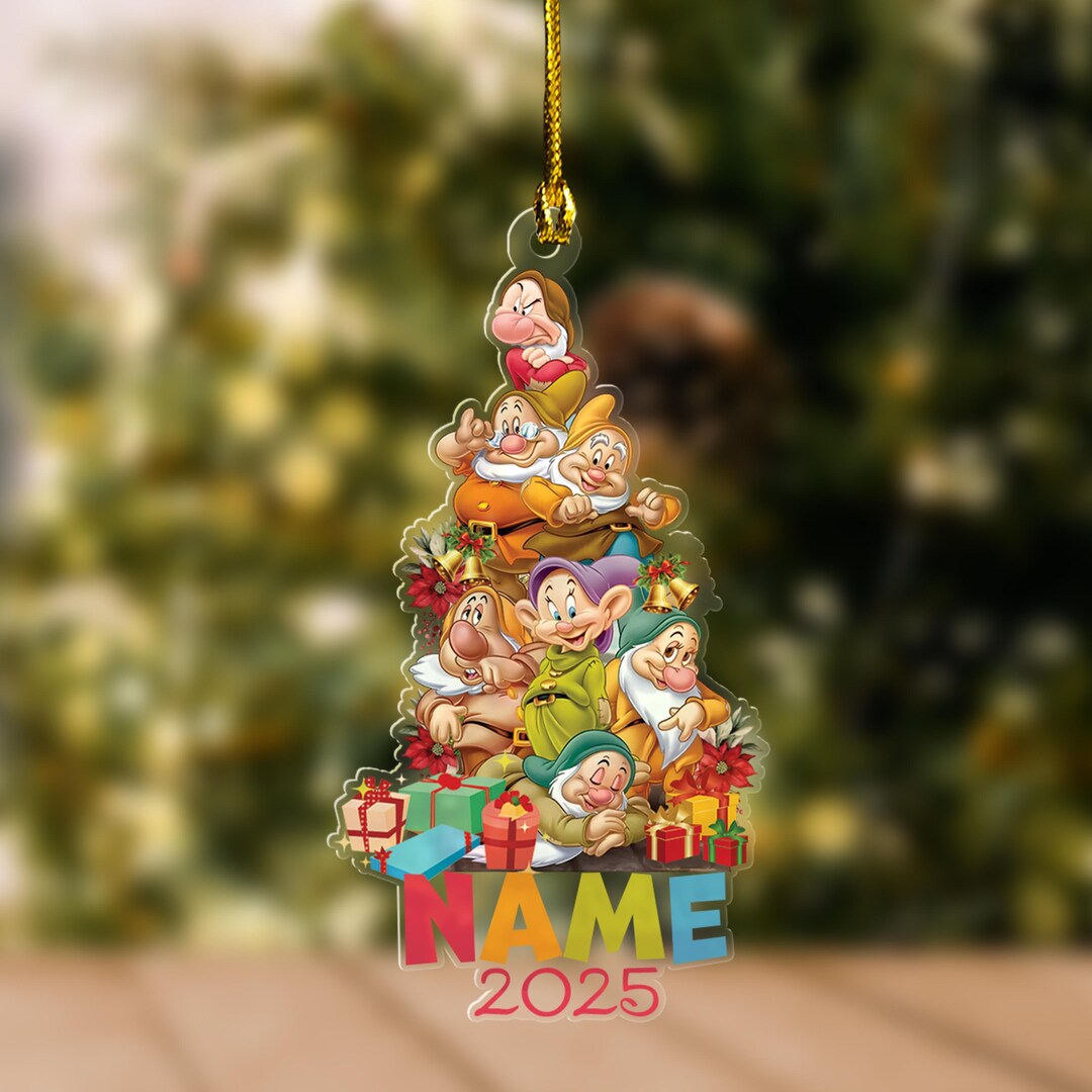 Personalize Seven Dwarfs Christmas Ornament, 7 Dwarfs Character Theme ...