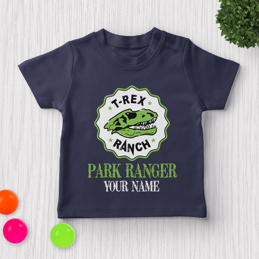 T-rex Ranch Park Ranger Shirt, T-rex Ranch Park Ranger Shirt, T-rex ...