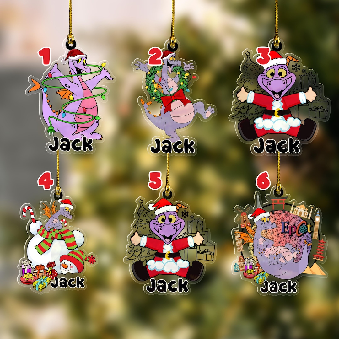 Personalized Figment Christmas Ornament, Disney Figment Ornaments ...